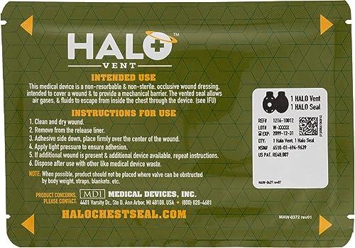 Halo Chest Seal and Vent Combo, High Performance Halo