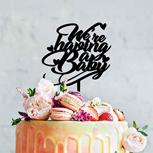 We're Having A Baby Cake Topper, Pregnancy Announcement Cake Topper, We ...
