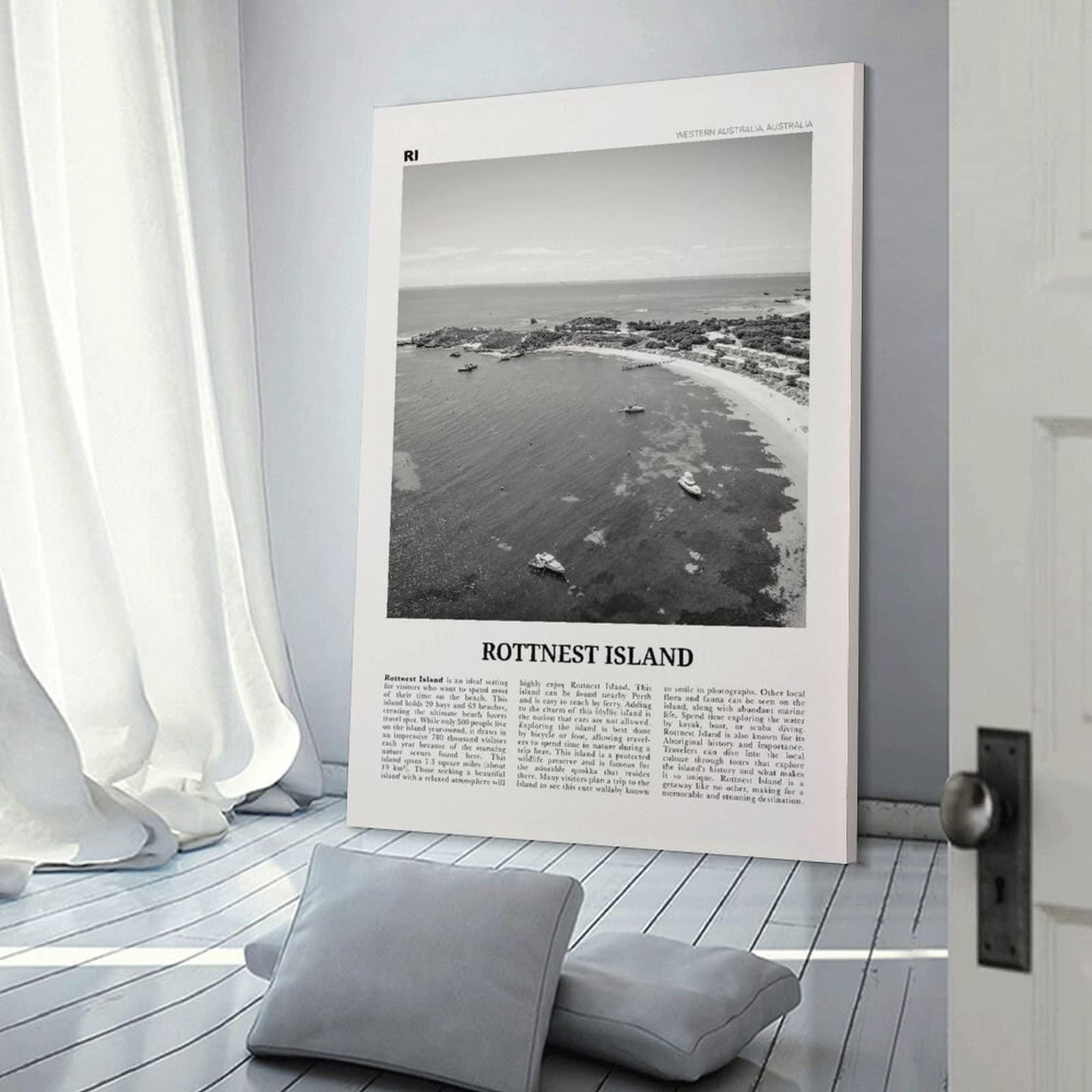 Rottnest Island Print Black And White, Rottnest Generic