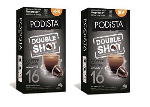Podista Nespresso Compatible Capsules Double Shot Podista