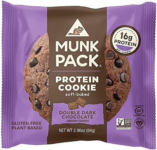 Munk Pack Protein Cookie, Double Dark Chocolate, 1 Cookie, 2.96 Ounce
