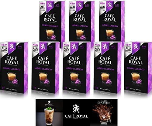 80 x CAFE ROYAL - ESPRESSO LUNGO CLASSICO - ALUMINIUM CAPSULES for the ...