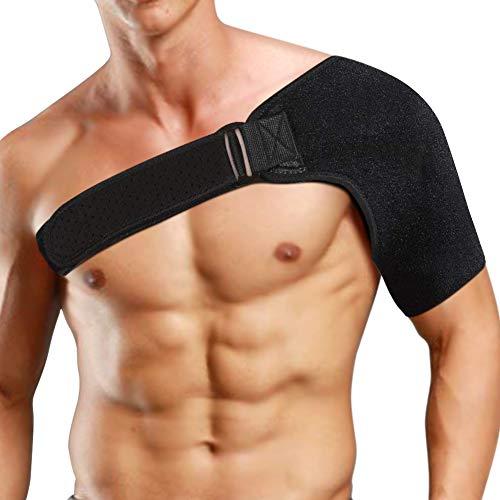 Compression Shoulder Support Brace, Adjustable Neoprene Upper Arm and ...