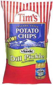 Tim's Dill Pickle Chips, 7.5oz, (6 pack)