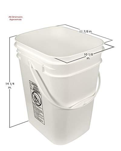 5.3 Gallon Black Rectangular API Kirk Containers