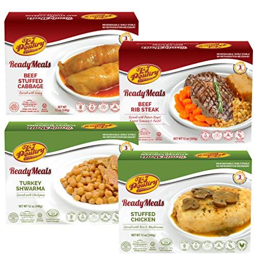 Kosher Mre Meat Meals Ready to Eat, Variety of KJ Poultry