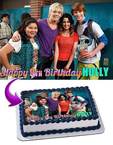 Cakecery Austin and Ally Edible Cake Image Topper Personalized Birthday ...