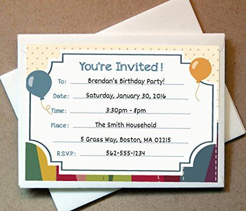 Personalized Birthday Invitations Little Notes by Comptime