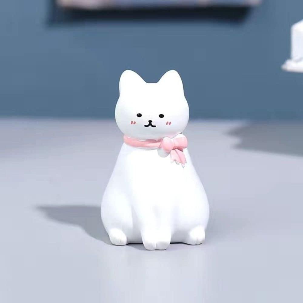 Cute Miniature Cat Figure Plastic Cat Kitten generic
