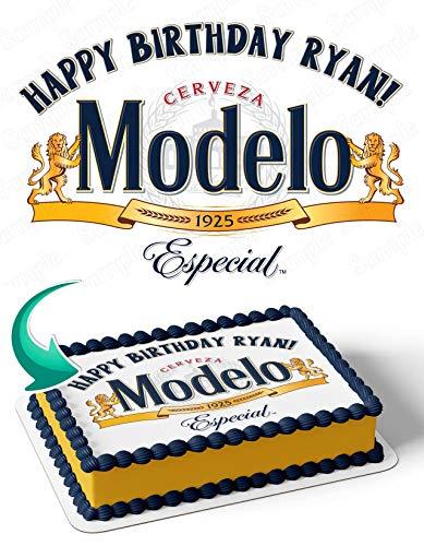 Cakecery Modelo Especial Beer Edible Cake Image Topper Personalized ...