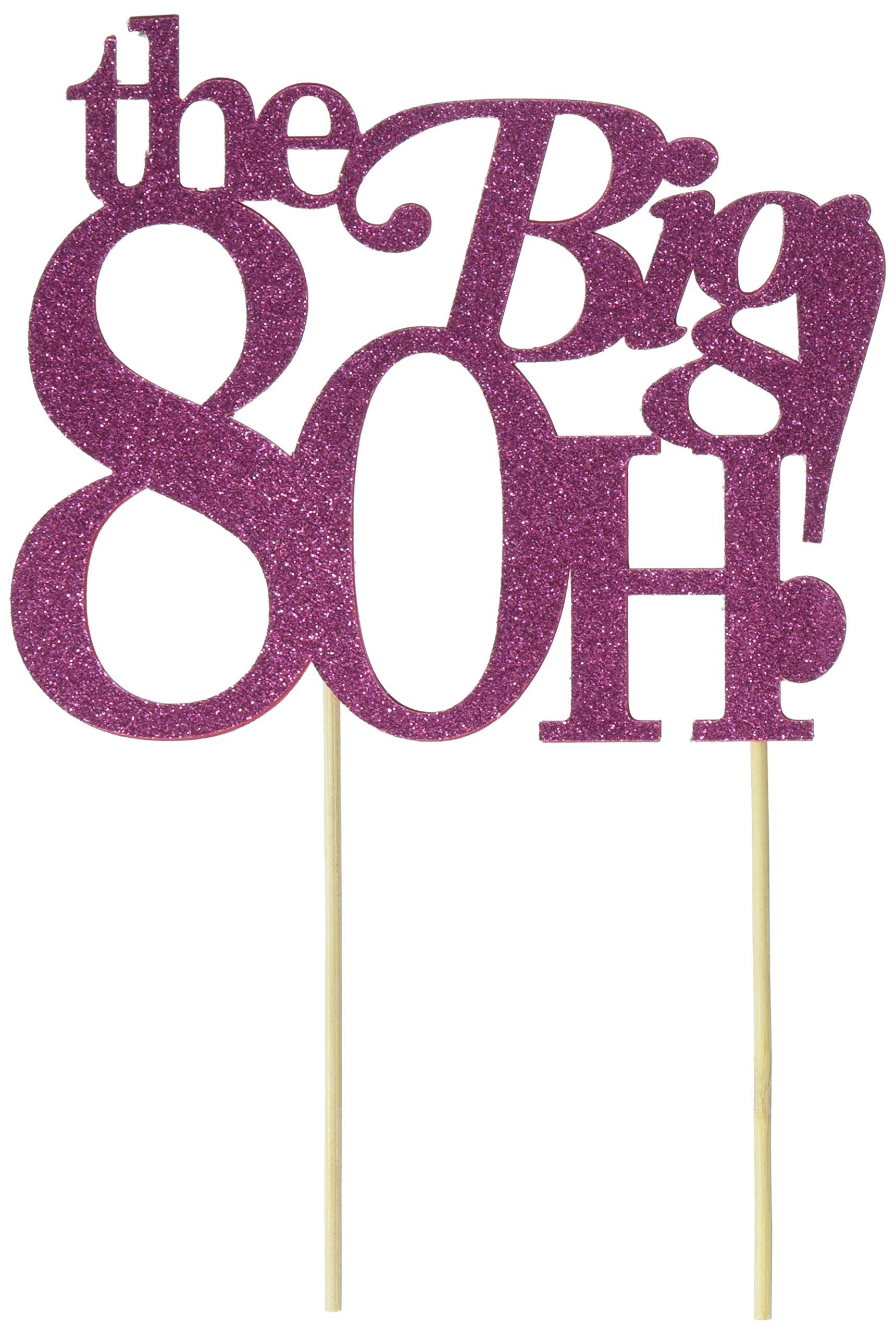 All About Details The Big 8OH! Cake Topper, 1pc, 80th Birthday Cake ...