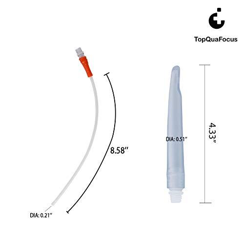 Topquafocus Enema Hose Replacement Silicone Tube Kit, Enema Nozzle ...