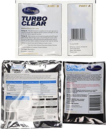 Still Spirits Triple Pack - Classic 8 Turbo Yeast, Turbo Carbon and ...