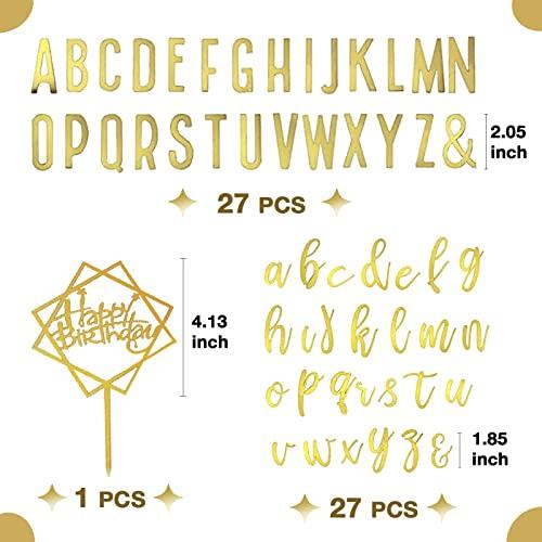 Acrylic Alphabet Letter Cake Topper DIY SONICEBUY