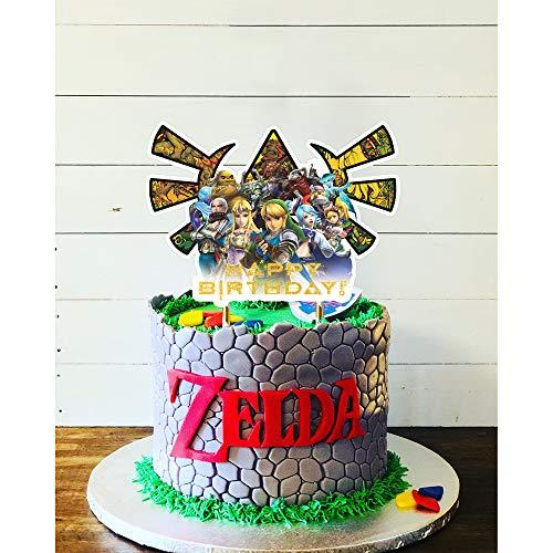 Party Supplies for Zelda Cake Topper Cupcake Toppers Theme Birthday ...