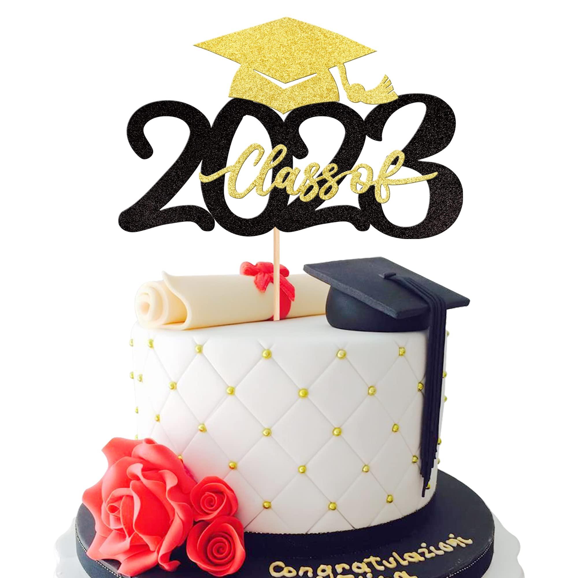 1 PCS Class of 2023 Cake Topper Glitter ZHUOWEISM