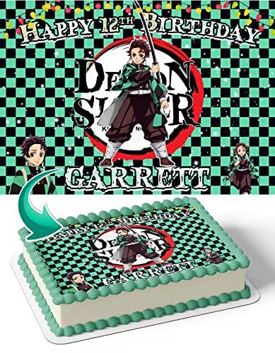 CAKECERY Tanjiro Kamado Demon Fighter Edible Cake Cakecery