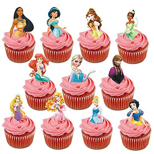 15X Princess Stand Up Scene Edible Wafer Paper Pre-cut Cake Topper,Gril ...