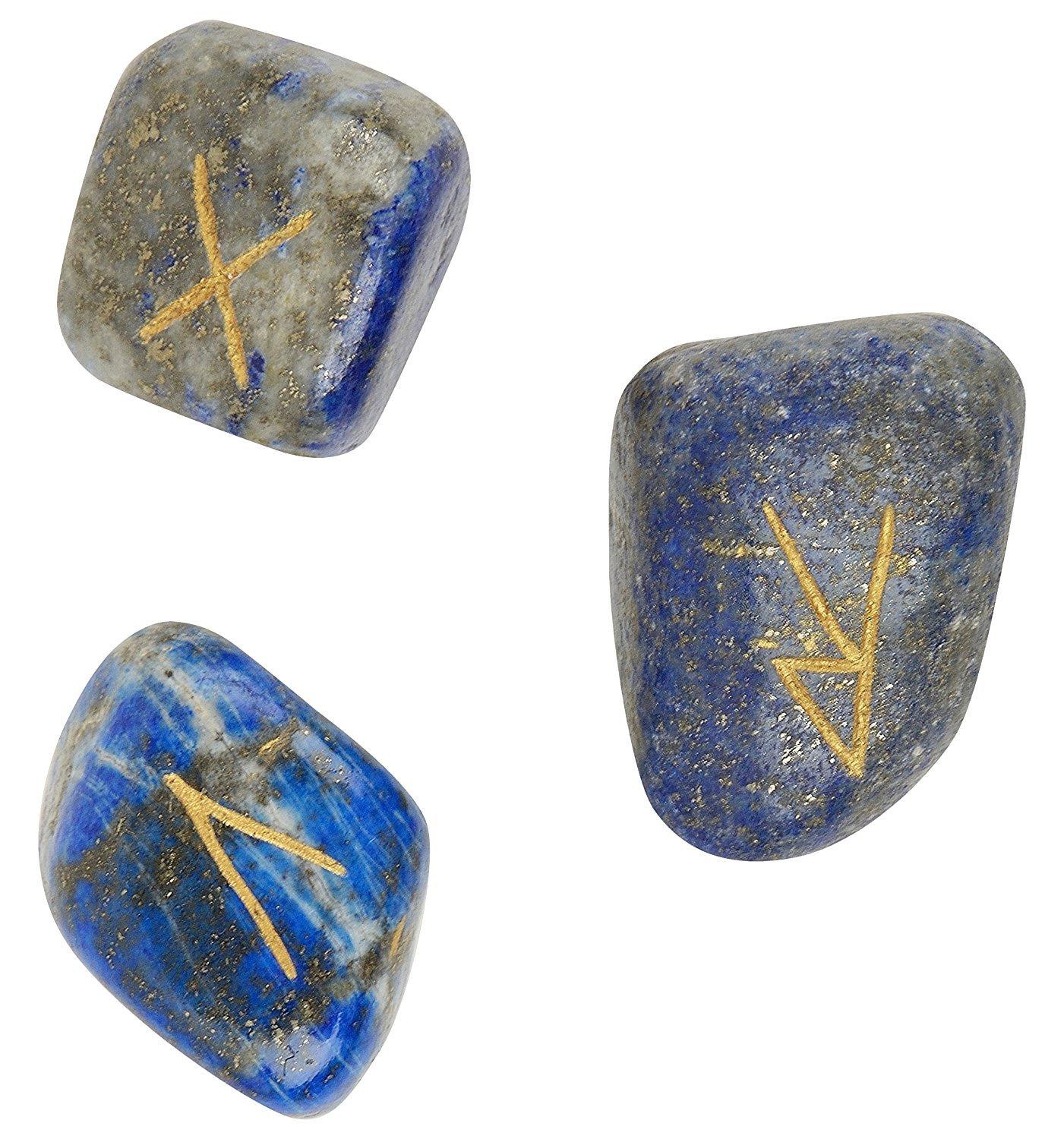 Excel Lapis Lazuli Runes Rune Stone Set Crystal Excel
