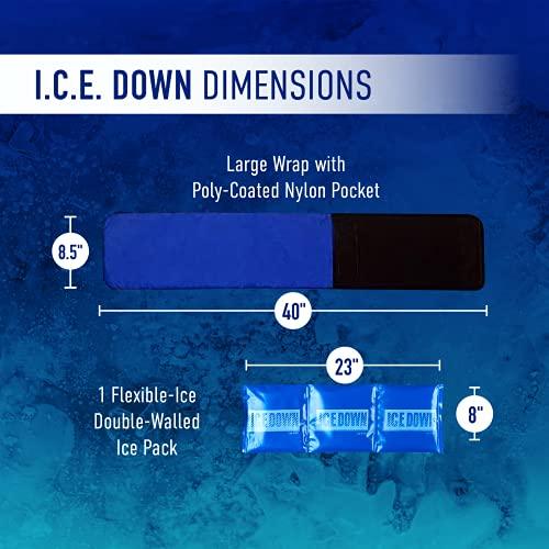 I.C.E. DOWN Large Neoprene Ice Pack Wrap with I.C.E. Down