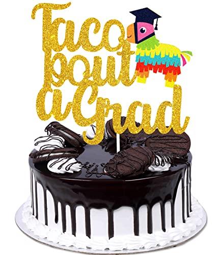 Taco Bout A Grad Graduation Cake Topper - Let's Caiwowo