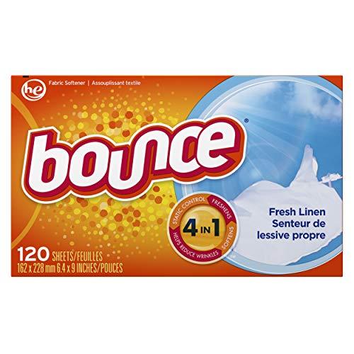 Bounce Fabric Softener Dryer Sheets, Fresh Linen Bounce